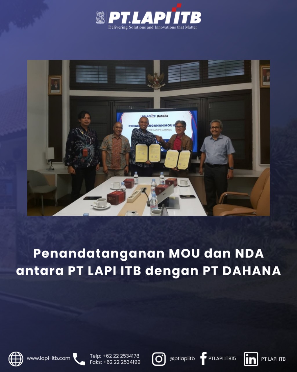 Signing of the Memorandum of Understanding (MoU) and Non-Disclosure Agreement (NDA) between PT ...